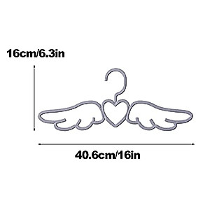 12 Pack Skirt Hangers for Women Multifunctional Clothes Hanger for Pants Shorts Underclothes Plastic Heart Hangers Cute Space Saving Hangers for Outside Closet (White)