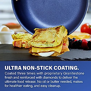Granitestone 10" Bond Blue Nonstick Frying Pan