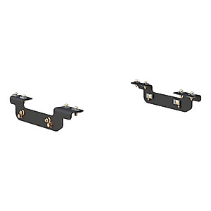 CURT 16411 5th Wheel Installation Brackets, Select Chevrolet Silverado, GMC Sierra 2500, 3500 HD, Except Cab & Chassis Black