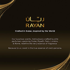 RAYAN Kown Modern Oud Perfume for Men - Long Lasting Arabian Eau De Parfum, 100mL (3.34 Fl oz), Contains Bergamot, Lavender, Cypress, Cardamom, Oud & Cedarwood, Ideal Gift for Him for Ramadan & Eid