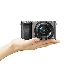 Sony Alpha a6000 Mirrorless Digital Camera with 16-50mm Lens, Graphite (ILCE-6000L/H)