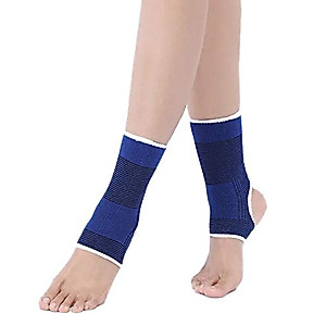 LUXXII (2 Count Elastic Ankle Brace Support Compression Wrap Movement Protection Ankle Sport Fitness Guard Band