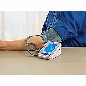 Medline Automatic Digital Blood Pressure Monitor with Standard Adult Cuff for Upper Arm, with Large LED Display, Batteries Included, Great for Home Use, Professional Medical Use