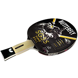 Butterfly Timo Boll SG55 Table Tennis Bat - ITTF Approved 1.5mm Pan Asia Rubber,White