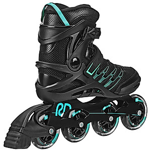 Roller Derby Q-84 Women's Inline Skates - Black/Teal - Size 08