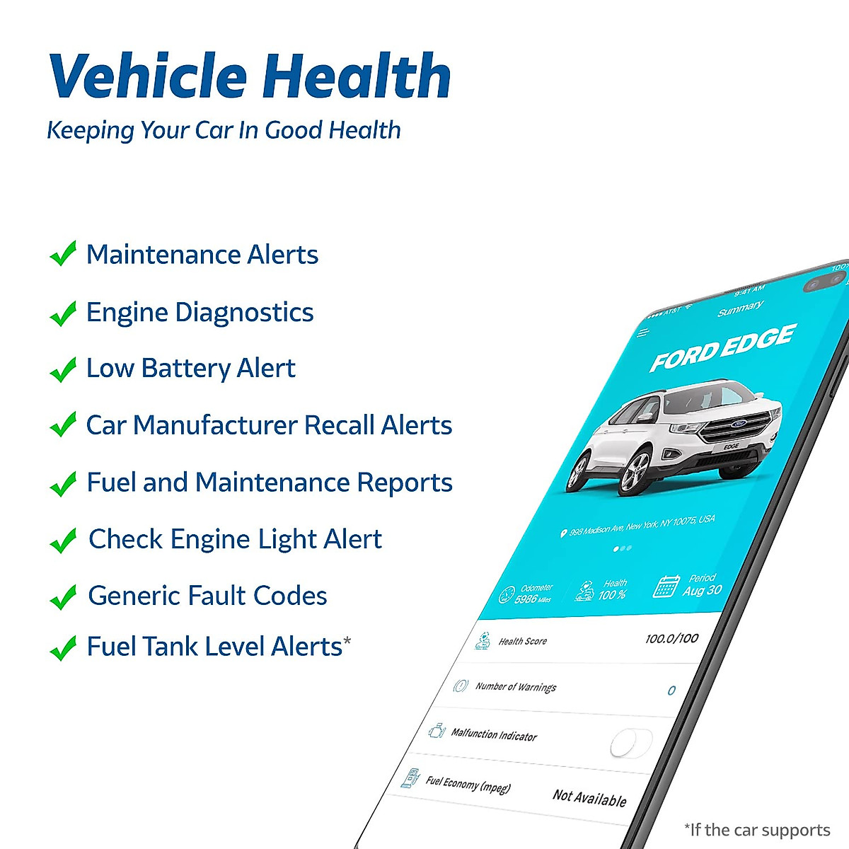 VyncsPro 4G No Monthly Fee 60 Seconds GPS, Live Map, Trip Replay, OBD GPS Tracker for Cars, Real Time GPS, 1 Year Data SIM, Teen Driving Alert Car Health Recall Fuel Report Activation Fee Reqd