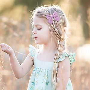 40pcs 2.8 Inche Woolen Felt Hair Bows Alligator Clips Cute Hair Barrettes Hair Accessories for Kids Toddlers School Little Girls