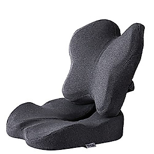 Cojín de Asiento Chair Cushion Contoured Posture Corrector Lower Back&Tailbone Pain Relief Chair Pad Seat Cushion Pillow for Office Chair for Pressure Relief (Color : Black, Size : Male)