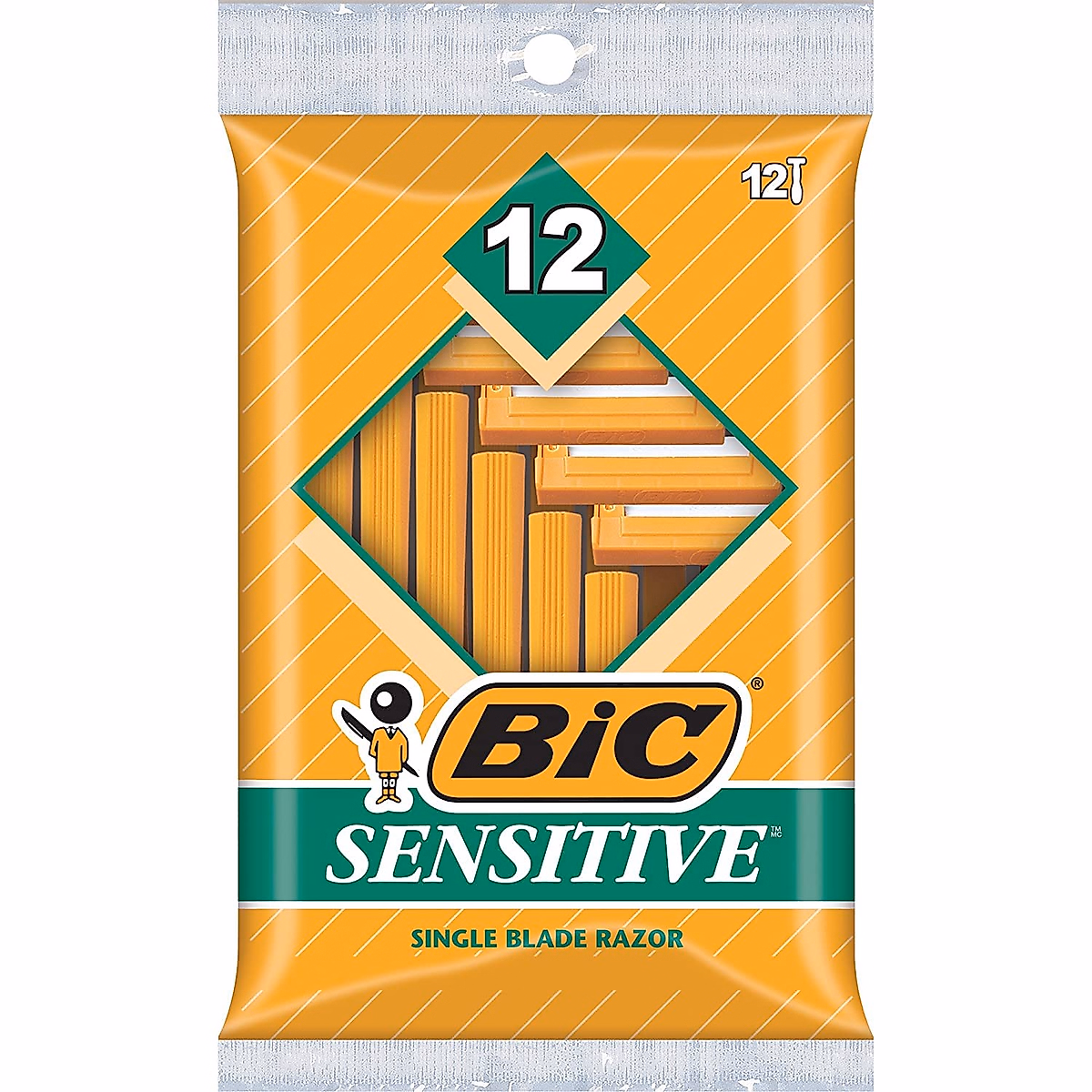 Bic Single Blade Shavers Sensitive Skin - 12 ct (3 packs of 12)