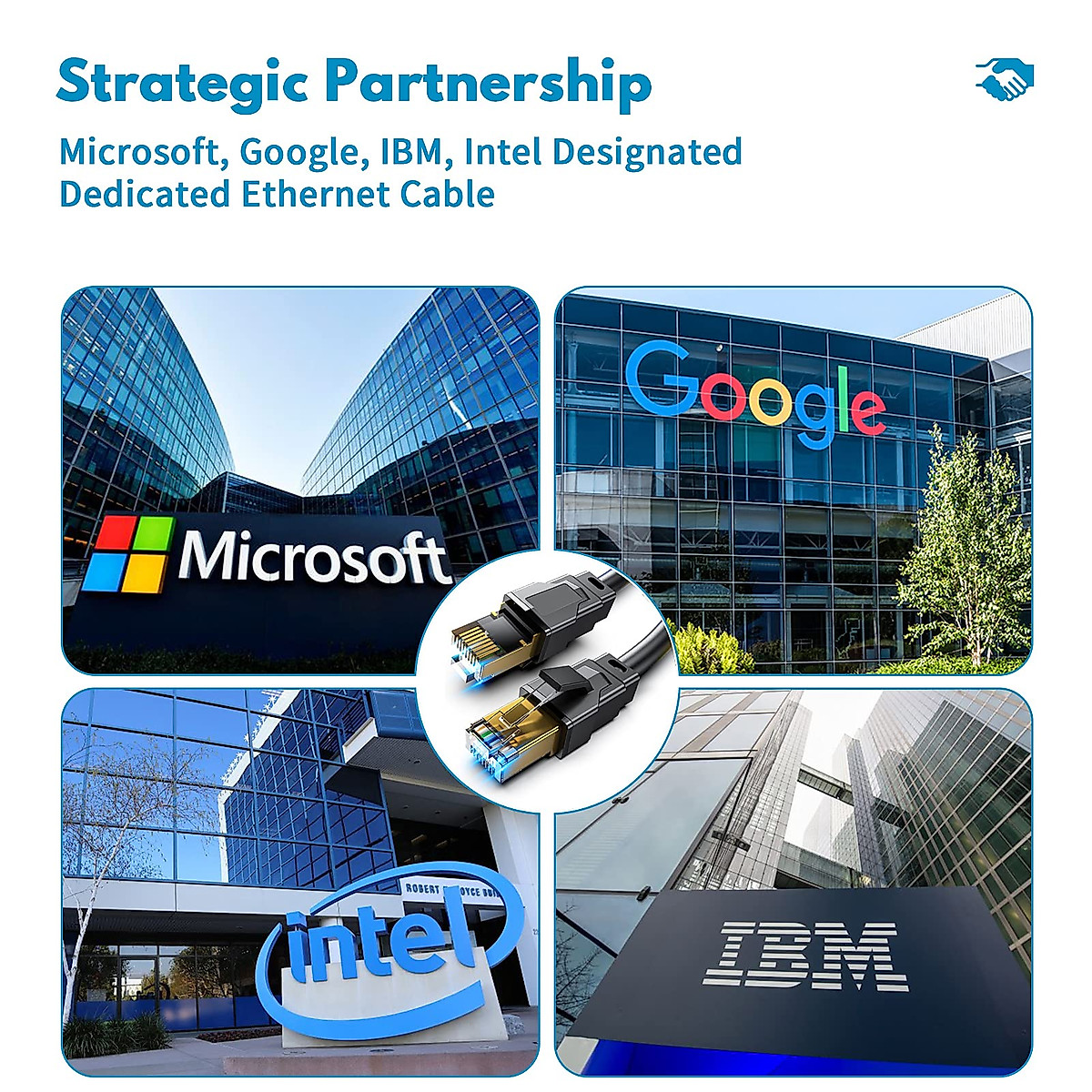 Vabogu Cat 8 Ethernet Cable, 10ft Heavy Duty High Speed Internet Network Cable, Professional LAN Cable, 26AWG, 2000Mhz 40Gbps with Gold Plated RJ45 Connector, Shielded in Wall, Indoor&Outdoor