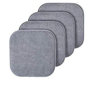 GoodGram Honeycomb Premium Comfort Memory Foam Chair Pads/Cushions, 6 Count (Pack of 1), Blue