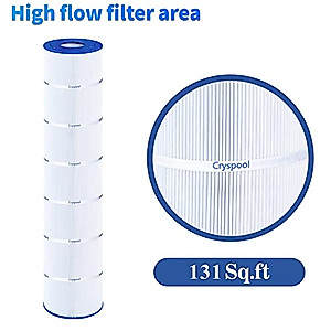 Cryspool Pool Filter Cartridge Compatible with Hayward CX1280RE,SwimClear C5025, C5030,C5000, PA131-PAK4, Unicel C-7494, C5020,Filbur FC-1227, 4 ×131 sq.ft, 4 Pack