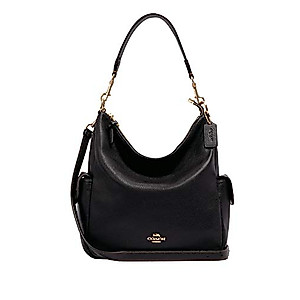 Coach Pennie Leather Shoulder Purse in Black - #6152