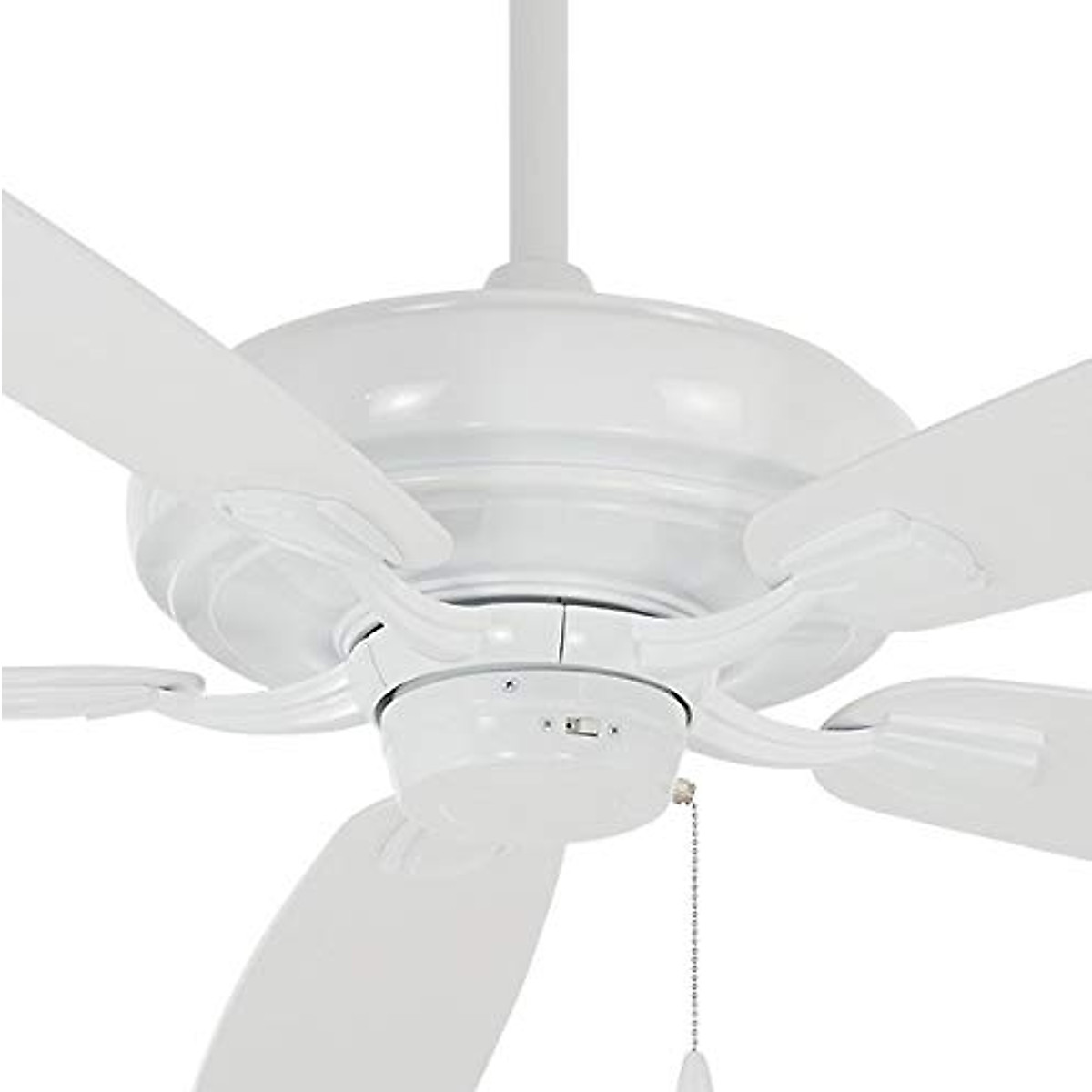 MINKA-AIRE F551-WH Watt 60 Inch Energy Star Rated Ceiling Fan with DC Motor and 4 Speed Pull Chain in White Finish