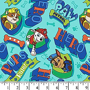 Paw Patrol Hero Pups Cotton Fabric by The Yard, Precut 1 Yard Pieces