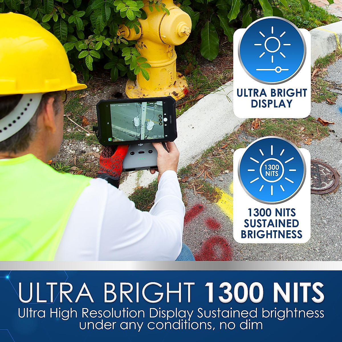 TRIPLTEK 9 PRO (LTE Cellular 256GB) Ultra Bright 1300 nits, 4K Video, Hyper-Engine Chip with 12GB RAM, HDMI, Rugged Military Construction, Waterproof IP68, Brightest Tablet/Phone on The Market