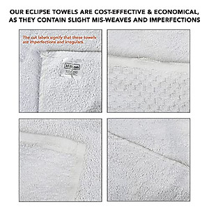 Arkwright Eclipse White Irregular Washcloths - Bulk Case Pack of 300 - Perfect wash Cloth Towels for Home, Kitchen, Bathroom, Hotel, Spa, Resort -1 Lb/Doz