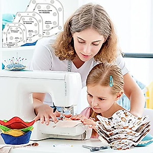 Wenmpopo Bowl Cozy Pattern Template, Bowl Cozy Template Cutting Ruler Set,DIY Kitchen Art Craft Sewing Template,Without Sewing Machine Can Still Do It,3 Sets Includ 6 Sizes: 4&6 in/ 5.5&8 in/ 7&10 in