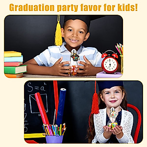 Sabary 36 Pack 100 ML Plastic Light Bulb Jars with Graduation Card and String, Light Bulb Candy Container Light Bulb Drinking Cups Fillable Drink Ornaments Clear Candy Jars For 2024 Graduation Party