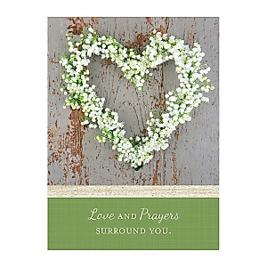 Paper Craft IG98641-RE Religious Get Well Soon Card Set with Envelopes, 12 Cards, 4.75'' W x 6.5'' H, Floral and Landscape Photography