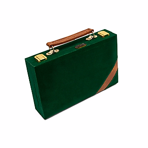 Bello Games New York, Inc. Fashion Avenue Double Six Designer Black Dominoes Professional Jumbo Size Tournament Set with Spinners and Score Board