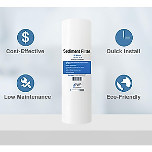 Sediment Melt Blown Water Filters 10x2.5" Standard 50 Micron 25 Pack