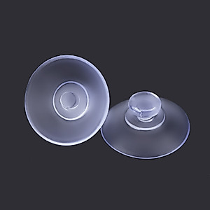 Outus Small Clear Plastic Suction Cup Without Hooks -20 mm -20 Packs