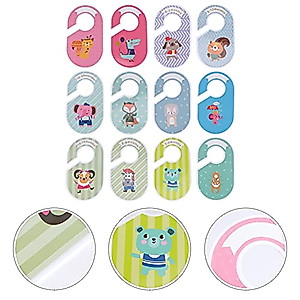 DOITOOL Shelf Divider 12Pcs Clothes Size Dividers Baby Closet Size Dividers Baby Clothes Organizers Baby Clothes Hangers Closet Dividers for Hanging Clothes Baby Boy Hangers