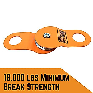 GearAmerica Snatch Block 9Ton | Heavy Duty Winch Pulley System for Synthetic Rope or Steel Cable | Double your Winch Capacity, Extend Life, Control Direction of Pull | Best Off-Road Recovery Accessory
