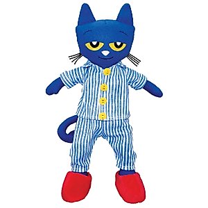 MerryMakers Pete the Cat Bedtime BluesPlush Doll, 14.5-Inch