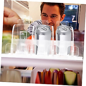 CAXUSD Bottle Sliding Organizer 1 Set Shelf Pusher White 35c Drinks Showcase Shop Drink Pusher Machine