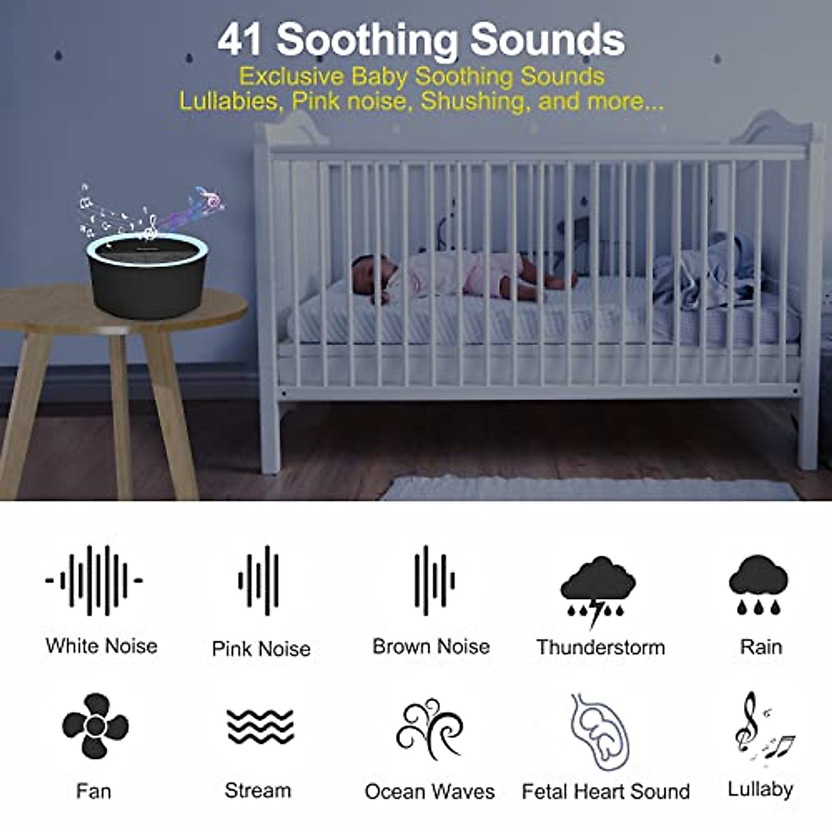 Sleepmac™ Pink Noise Machine (White)