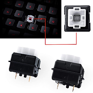 HUYUN 10X Romer G Mechanical Keyboard Switches Compatible for Logit G310 G810 G910 G613 GPro Keyboards (Black)