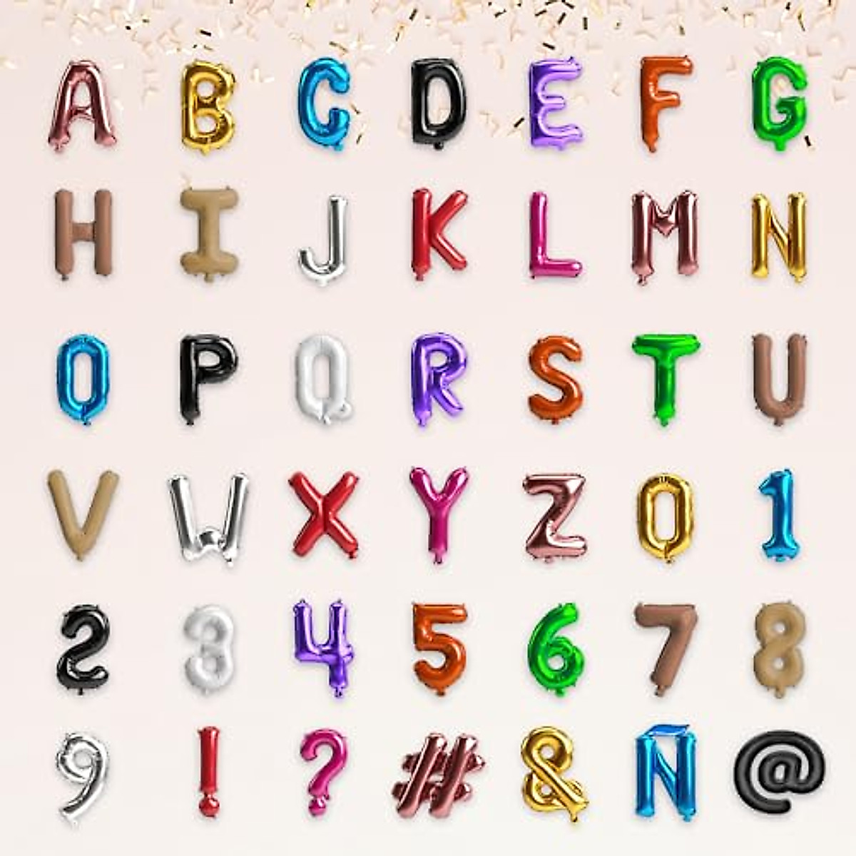 HOUSE OF PARTY Will You Be My Girlfriend Balloons 16 Inch - 13 Colors of Custom Letter Balloons | Personalized Foil Balloon Letters for Easter Party Decorations, Graduation and Birthday Decorations