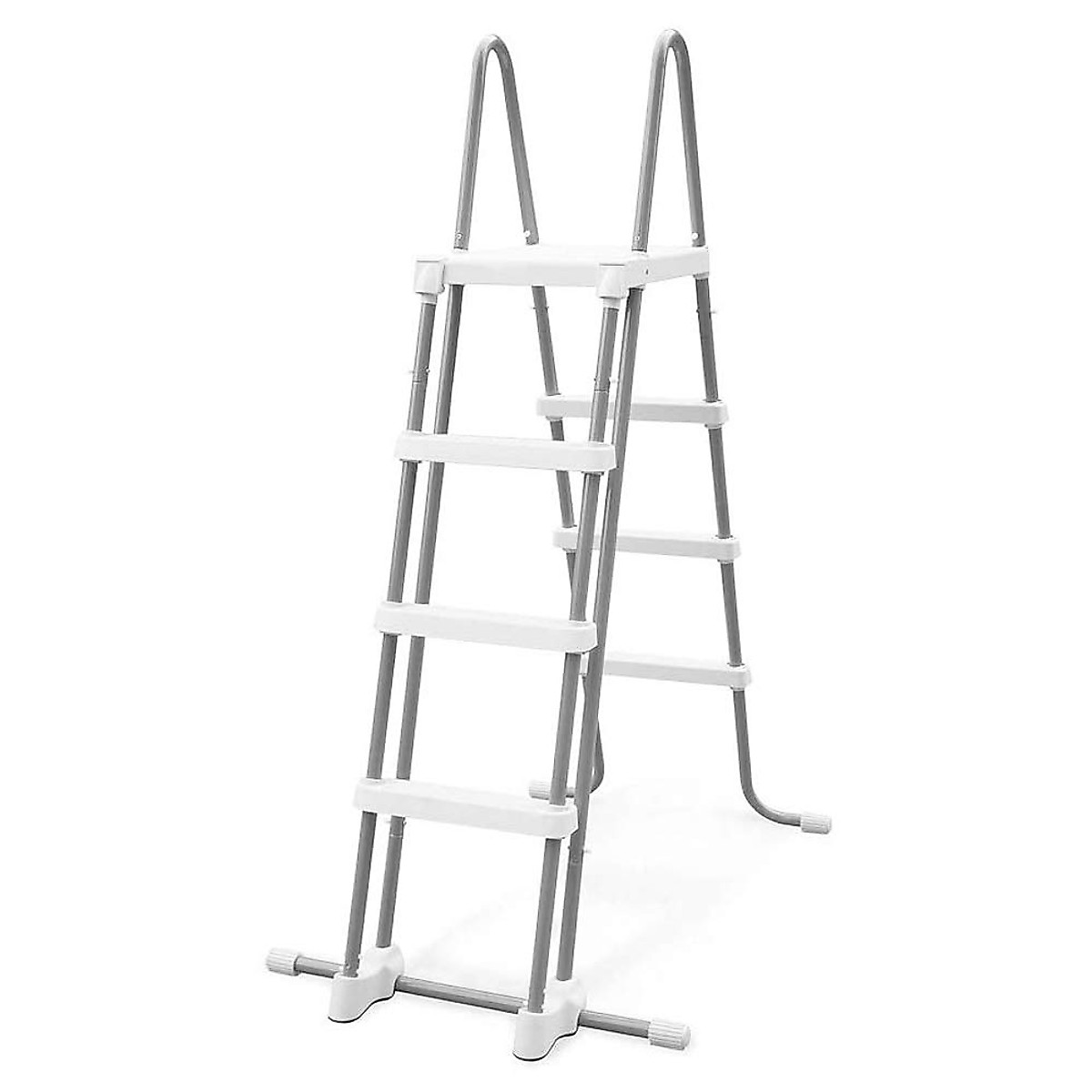 Intex 28076E Heavy Duty Deluxe Pool Ladder with Removable Steps for 48 Inch Depth Above Ground Pools