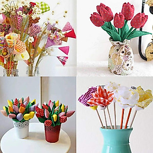 ZGXY Fabric, 35 pcs/lot Top Cotton 9.8" x 9.8" (25cm x 25cm) Squares Patchwork, Precut Bright Multi-Color and Different Pattern for Sewing Quilting Crafting, Home Party Craft Fabric DIY Sewing Mask