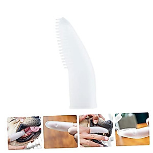 balacoo 3pcs Dog Cleaning Toothbrush pet Oral Dog chew Toothbrush Tiny Dog Toothbrush Pet Toothbrushes Chewing Toys for Dogs pet Dental Toothbrush White Cleaning Supplies Soft