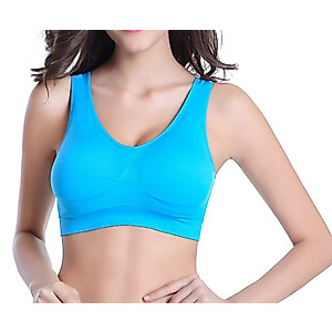 Women's Comfort Workout Sports Bra Low-Impact Activity Sleep Bras Pack of 3 XL
