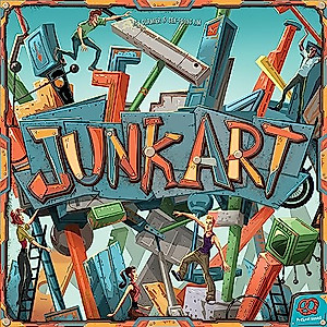 Junk Art Board Game (3rd Edition) - Creative Dexterity and Stacking Game with Over 10 Game Modes! Strategy Game for Kids & Adults, Ages 8+, 2-6 Players, 30 Minute Playtime, Made by Pretzel Games,