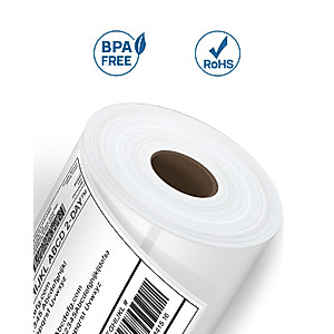 4"x6" Direct Thermal Shipping Label Compatible with Zebra, JADENS, iDPRT SP410, POLONO Perforated Postage Label Paper for MUNBYN, Rollo, Jiose, Permanent Adhesive, Commercial Grade, 200 Labels/Roll