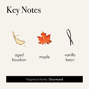 LAFCO New York 2024 Holiday 3-Wick Candle, White Maple Bourbon - 30 oz - 120-Hour Burn Time - Reusable, Hand Blown Glass Vessel - Made in The USA