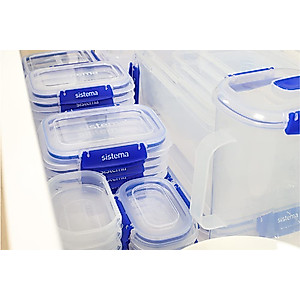 Systema Clip It Plus 2.2L Blue Sistema Storage Container