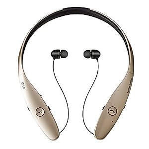 LG Electronics Tone Infinim HBS-900 Bluetooth Wireless Stereo Headset- Retail Packaging - Gold