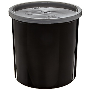Cambro CP27 2.7 qt Capacity, 6-3/4" Height, Black Plastic Solid Crock