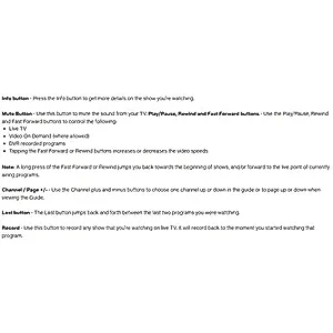 Replacement for Verizon FiOS TV All in One Smart Voice Remote Control (Not Backward Compatible) Black