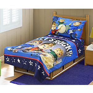 Alvinn & The Chipmunks Toddler Bedding Set, Blue/Navy
