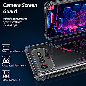 redluckstar for Asus ROG Phone 6 Case, ROG 6 Case Clear, Soft TPU Slim Thin Transparent Case for ROG Phone 6 5G 2022