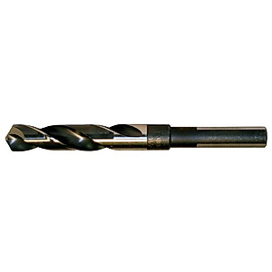 Cle-line C17062 1 in. x 6 in. Black and Gold Oxide Finish High Speed Steel Silver & Deming 118-Degree Twist Drill Bit (1-Pack)