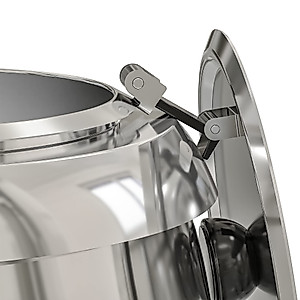 KoolMore Commercial Soup Kettle Warmer with Hinged Lid and Removable Stainless-Steel Pot Insert for Buffet, Restaurant, Party, Event, and Catering, Large 2.5 Gallon, Electric [Silver] (SK-SS-3G)