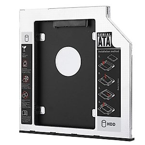 Qinlorgo Notebook Optical Drive 79.5mm MSATA/NGFF SSD/HDD Hard Drive PC for Notebook Office Home